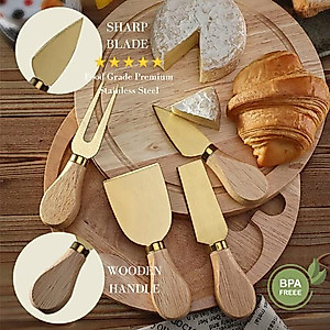 18 PCs Charcuterie Board Accessories Utensils, Cheese Knife Set, Charcuterie Bowls, Cheese Markers for Charcuterie Board, Mini Serving Tongs Spoons and Forks Honey Dipper for Pastry Christmas Wedding