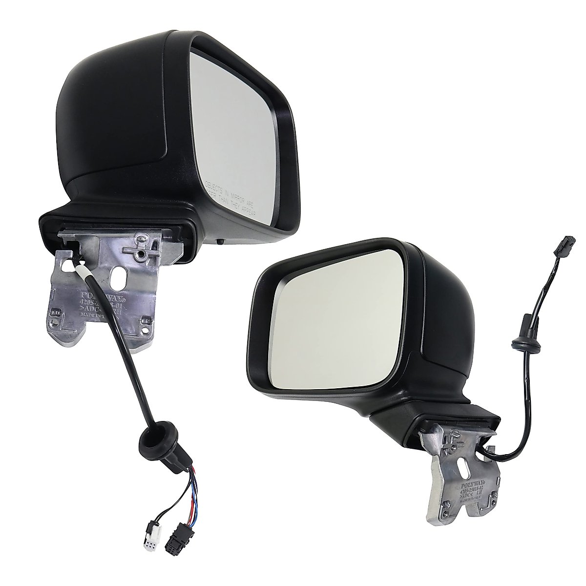 Kool Vue Driver & Passenger Side Power Heated Mirrors for Jeep Renegade 2015-2018 With Signal Light Textured