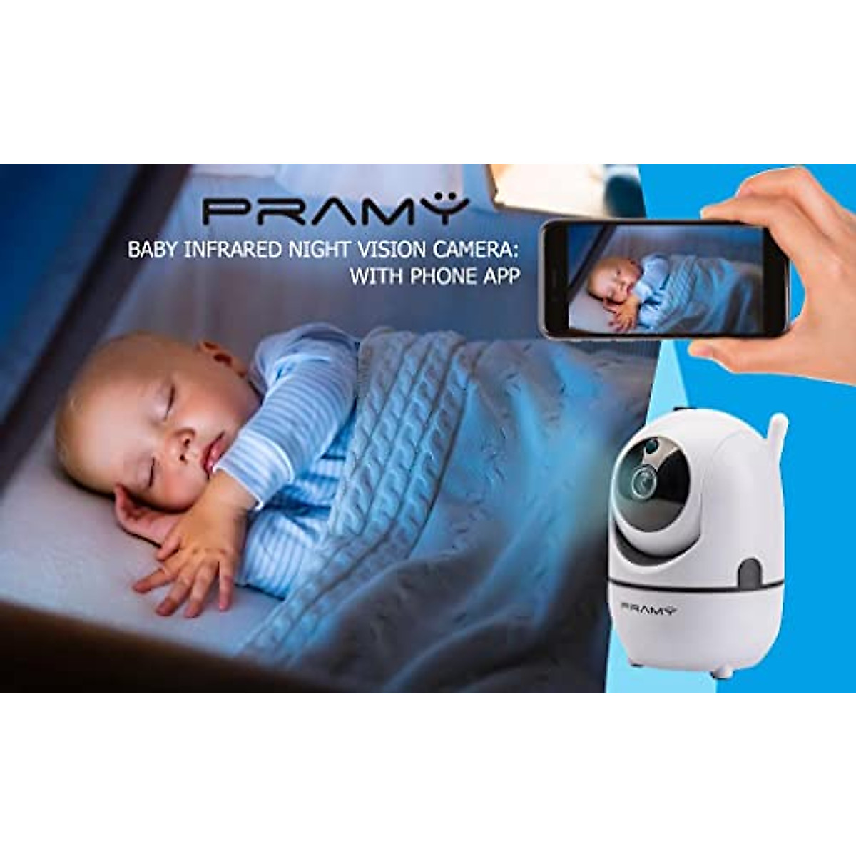 Baby Smart Monitor Home Surveillance WiFi Camera Pet Camera Night Vision App Operated