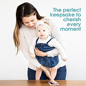 Pearhead Welcome Little One First 5 Years Memory Book, Gender-Neutral Baby Keepsake for New and Expectant Parents, Pregnancy And Milestone Journal, Gray Gingham