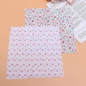 EXCEART Scraps Cotton Quilt Sewing Material Squares Floral Prints Patterns Sewing 14pcs Quilting Quilting Fabric Fabric