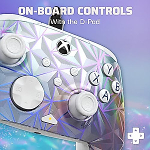 PDP Gaming REMATCH Advanced Wired Controller for Xbox Series X|S/Xbox One/PC, Customizable, App Supported - Frosted Diamond (Amazon Exclusive)