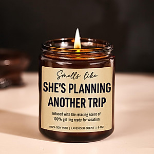 Younift Travel Candle, Travel Gifts for Women, Gifts for People Who Travel a Lot, Traveling Gifts for Women Who Like to Travel, Vacation, Christmas Gifts for Travelers Women, International Travelers