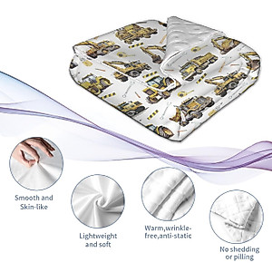 Acomfykets Truck Blanket Gift for Girls Boys, Throw Blanket Gift for Kids Super Cozy Lightweight Flannel Throws Blankets for Bed Sofa Couch 40x50Inch