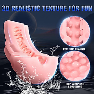 Automatic Male Masturbator, Sucking Male Masturbators Penis Pump with 9 Suction & 10 Vibrating & Heating Mens Male Sex Toys, Hands Free Pocket Pussy Male Stroker, Adult Sex Toys for Men Penis Pumps