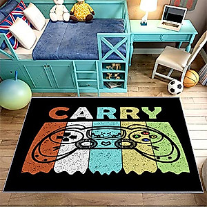Large 39''x59'' Gaming Rug Controller Area Carpets for Kids Game Home Rug Living Play Home Decor Non-Slip Comfy Floor Mat
