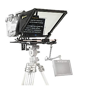 Glide Gear TMP 750 17" Professional Video Camera Tablet Teleprompter 70/30 Beam Splitting Glass with Hard Protective Carry Case