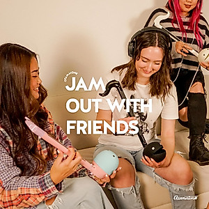 Otamatone Deluxe Electronic Musical Instrument for Adults Portable Synthesizer Digital Electric Music from Japan by Cube/Maywa Denki Cool Stuff Gifts, Black [English Manual]