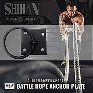 Shihan Battle Rope Anchor Plate for Wall or Floor Fixing Vertically Horizontally Power Sports TS-3
