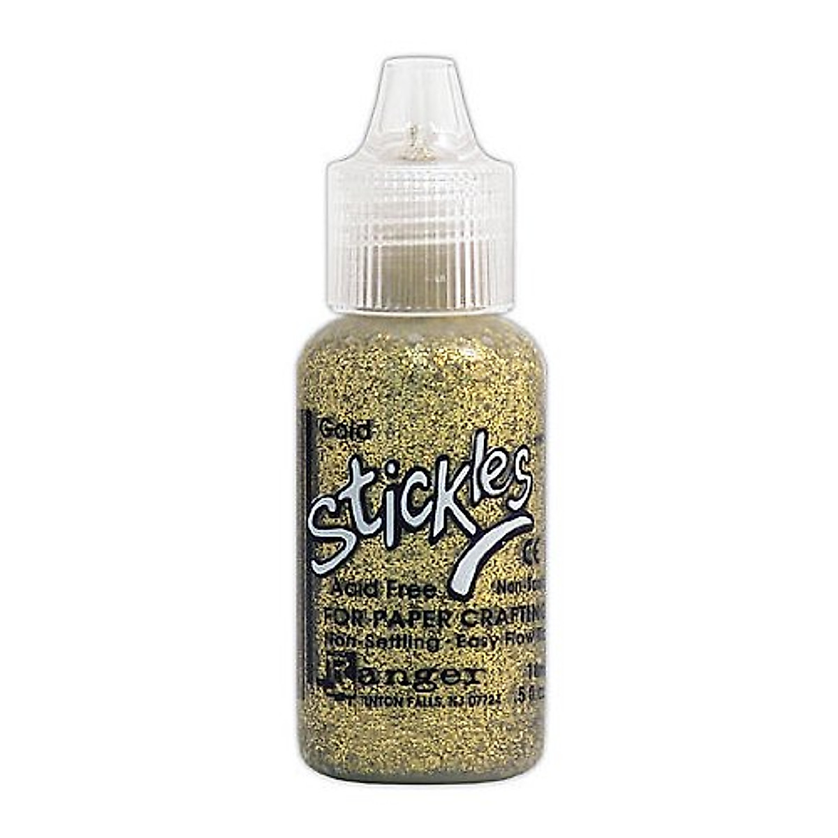 Ranger Stickles Glitter Glue gold 0.5 oz. bottle [PACK OF 6 ]