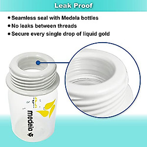 Nenesupply Bottle Thread Changer Converter Flange Adapter for Spectra Flange. Use with Spectra S2 Accessories and Medela Bottles. Not Original Spectra Pump Parts Use as Spectra Medela Adapter