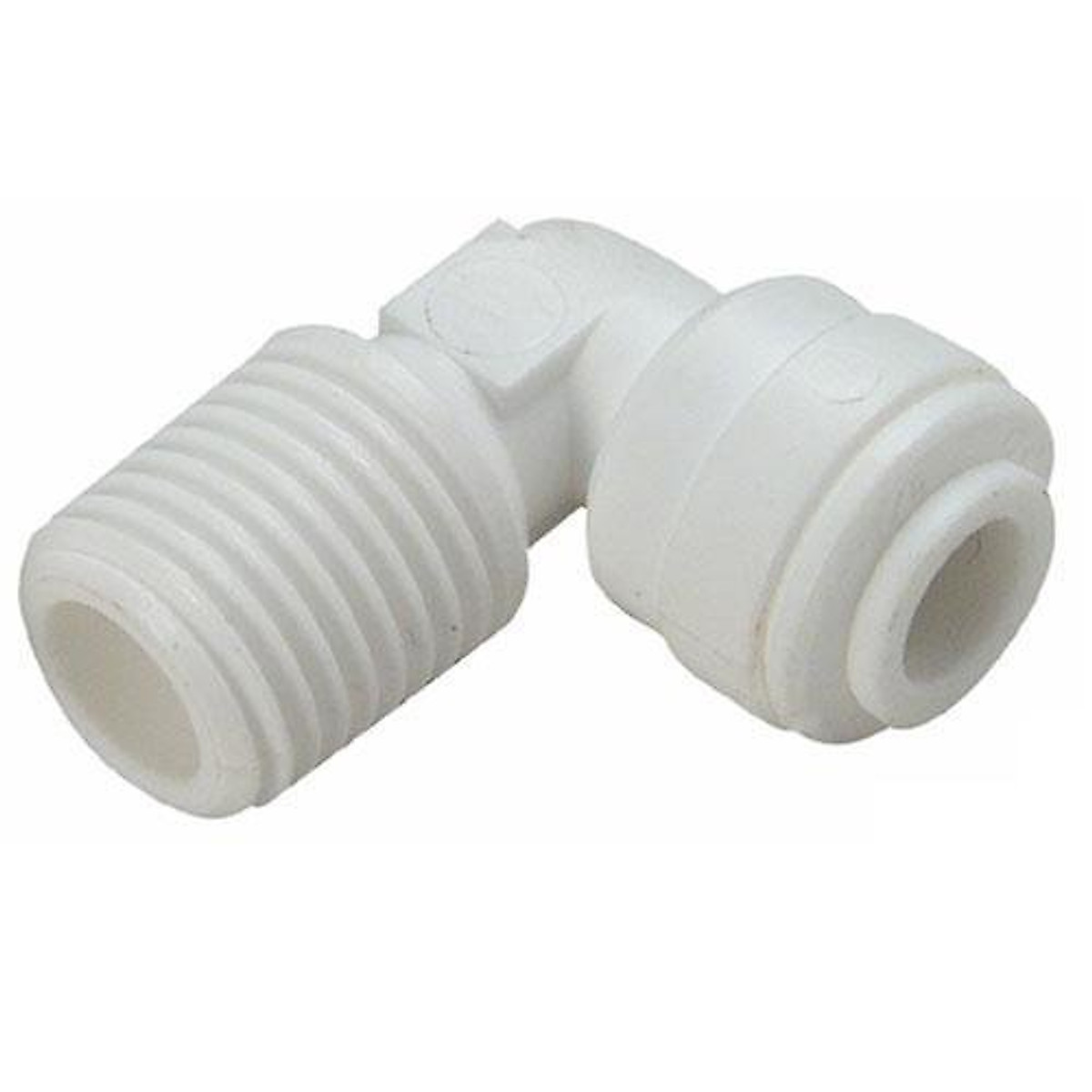 LiquaGen Set of 10 - Quick Connect 1/4" Male Elbow Aquarium RO Water Fitting