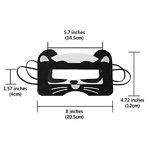 Geekria 50PCS VR Cartoon Disposable Mask VR Headset Mask, VR Eye Cover Mask, VR Headset Cover Mask Universal Mask for VR Compatible with Meta Quest Pro Quest 2 PSVR2 for Adults (Panda+Black Cat)