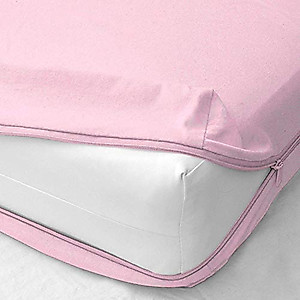 Zipper Fitted Sheet Queen Size 8 Inch Deep Pocket Sold Separately 800 Thread Count 100% Egyptian Cotton Sateen Weave Fitted Sheet Only Color Baby Pink