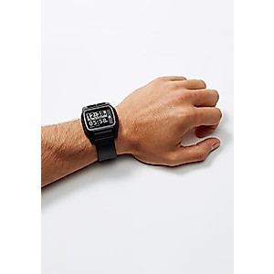 NIXON High Tide A1308 - All Black - Digital Watch for Men and Women - Water Resistant Surfing, Diving, Fishing Watch - Men’s Water Sport Watches - Customizable 44 mm Face, 23mm PU Band