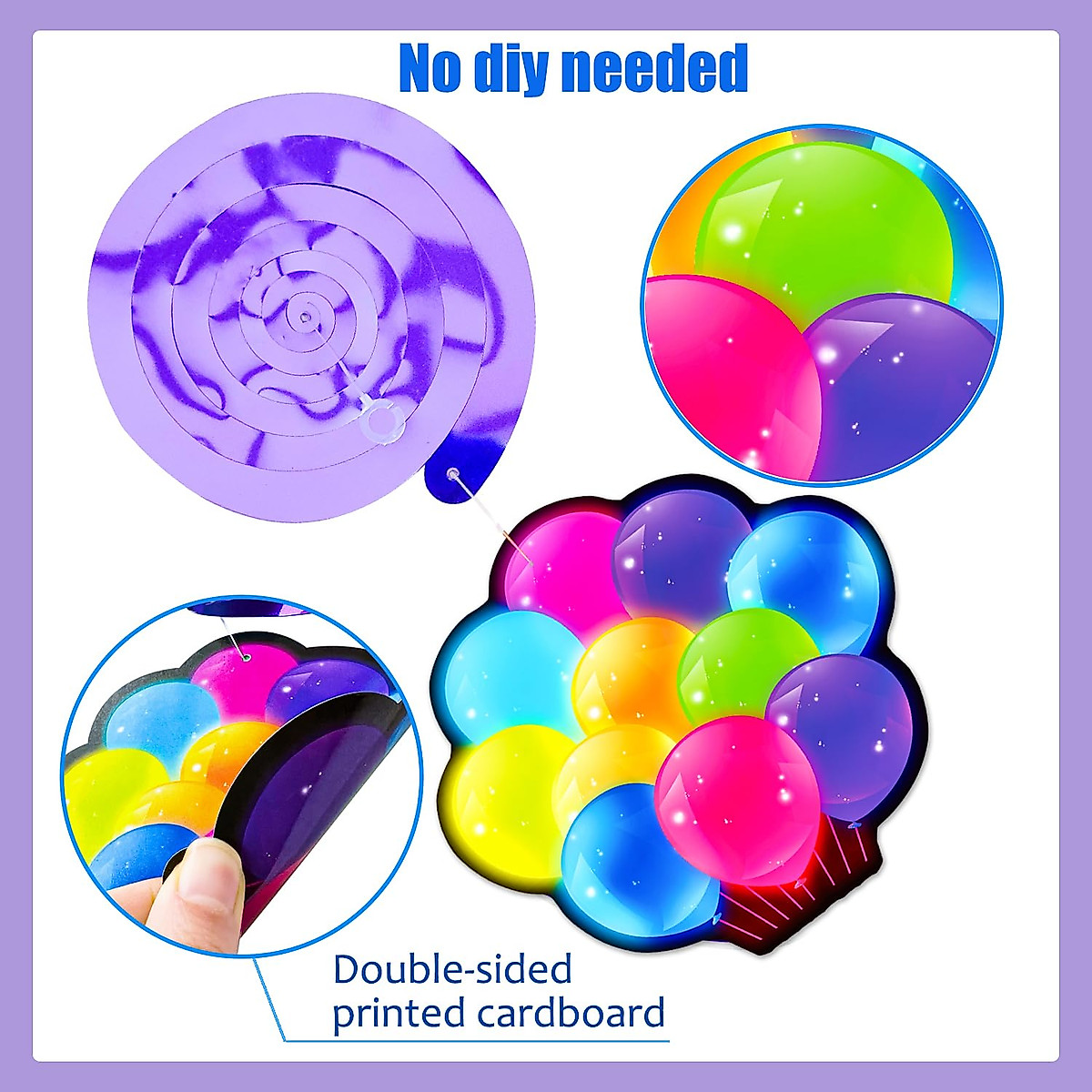 Neon Party Hanging Swirls Glow Birthday Decoration Neon Birthday Party Supplies Glow Neon Ceiling Streamers Glow in The Dark Decoration for Let's Glow Baby Shower Supplies