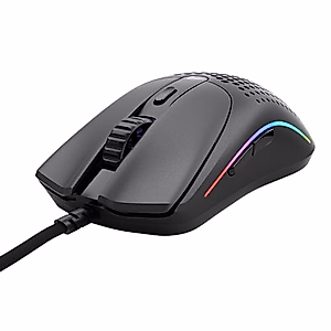 Glorious Gaming Model O 2 Wired Gaming Mouse - 59g Ultralight, FPS, 26,000 DPI, Motion Sync, 80M Click Rated Switches, 6 Programmable Buttons, Ambidextrous, RGB, PTFE Feet - Black