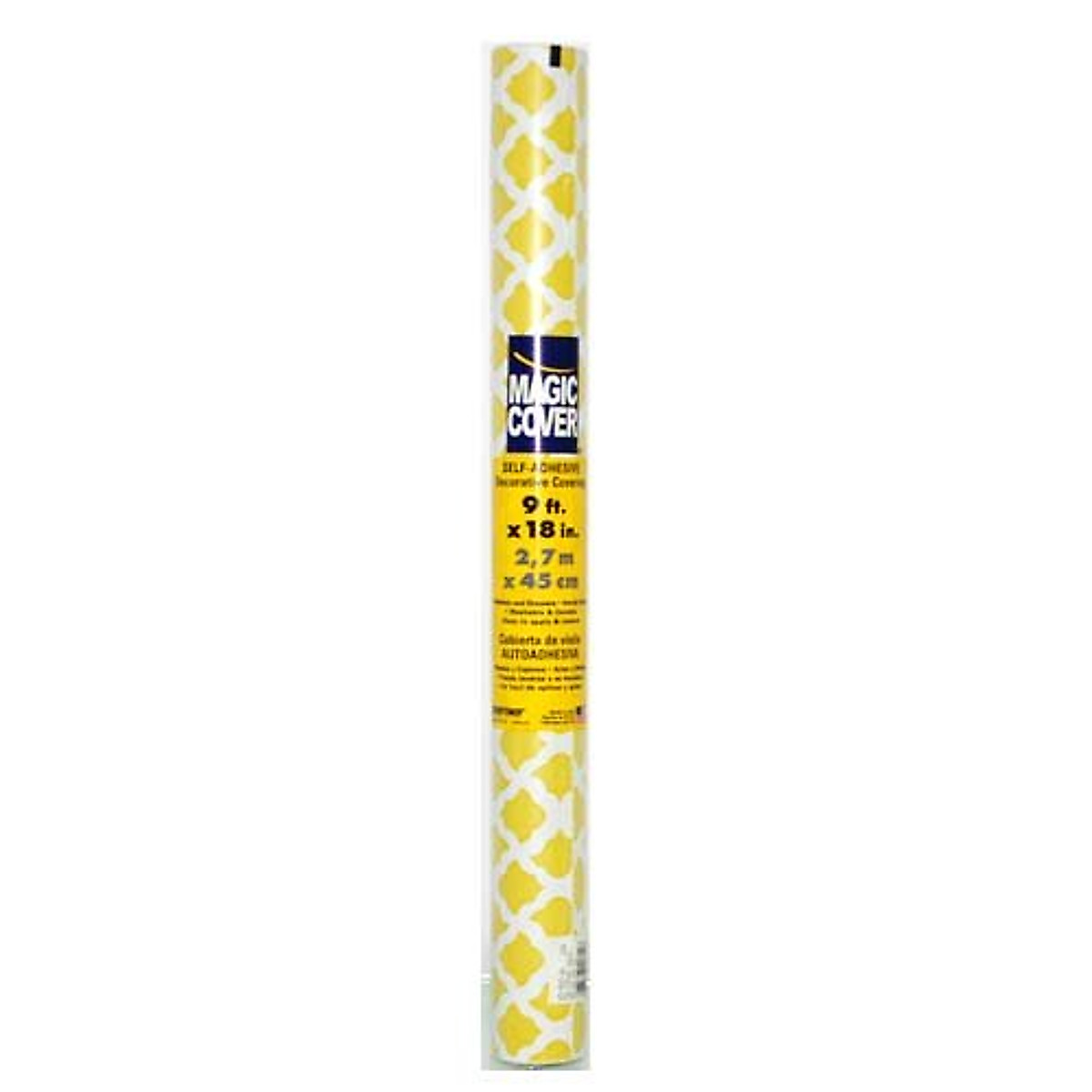 Magic Cover Premium Adhesive Vinyl Contact Shelf Liner and Drawer Liner, 18"x9', Talisman Gold