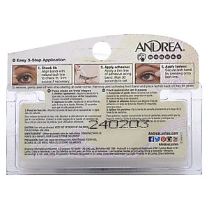 Andrea Lashes Strip Style 45 Black (6 Pack)