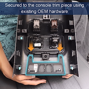 Sulokiy Rear Back Seat Dual Drink Water Cup Holder Compatible with for Ford Bronco 4 Door 2021-2023 with Magnetic Base Installation Storage Organizer Box Tray