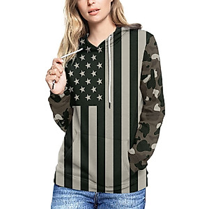 SYAIMN Unisex 3D Pullover Hoodies for Men Women Black Strip Graphic Hooded Hoodie with Pocket Medium