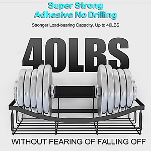 EK-Memory-fish ​Shower Organizer, Adhesive Shower Organizer Bathroom Storage Home Decor Kitchen, Non-Drilled, Large Capacity, Stainless Steel Bathroom Organizer (5 Piece Set)