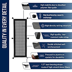Cable management net - Under desk wire management - Flexible under desk cable management tray black