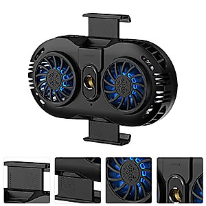 3pcs Gaming Heat Semiconductor Radiator to for Vlog Live Device Inches Smartphone Fan Cooler- Compatible Cell Chip Phone Semi-Conductor Black Pone Cooling Outdoor Streaming Sink