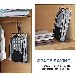 Johgee Foldable Tabletop Ironing Board with Iron Rest, Small Ironing Board with 2 Cotton Covers, Portable Mini Ironing Board with Non-Slip Folding Feet for Home, Laundry Rooms, Travel Use and Dorms