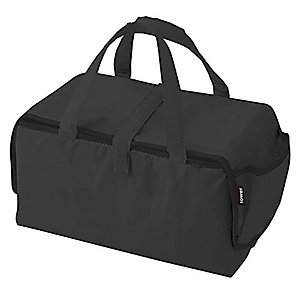 Yamazaki Home Tower 2-in-1 Mat and Bag Portable Folding Iron Pad Cover, W33XD18XH18cm, Black