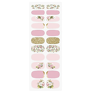 Studio Oh! Mani Nail Wrap Kit - 22 Nail Wraps & Stickers in Various Designs & Colors with Application Tools - Easy to Apply - Lasts up to a Month Without Chipping or Peeling - Bella Flora