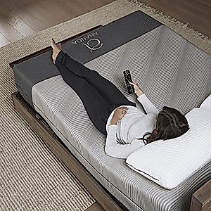 Blissful Nights 13" Ananda Cool Gel and Pearl Infused Hybrid Mattress with Head Tilt Adjustable Bed Base Combo Set (Cal King Split)