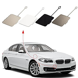 CZShiYue Front Bumper Tow Hook Cover Fit for BMW 5-Series F10 F11 528i 535d 535i 550i Sedan 2014 2015 2016 Towing Eye Cap 51117332682 (Sapphire Black, Right Passenger Side) Xinpinsai