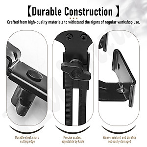 DNP618 Edge Guide for Fixed Base Compact Router, Compatible With DEWALT DWP611 Router, PORTER-CABLE 450 & 451-Adjustable for Quick Attachment To Router Mounting Base, Fits Router DCW600B, DW6913. etc