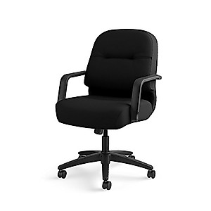 HON Executive Chair - Pillow-Soft Series Mid-Back Office , Black (H2092)