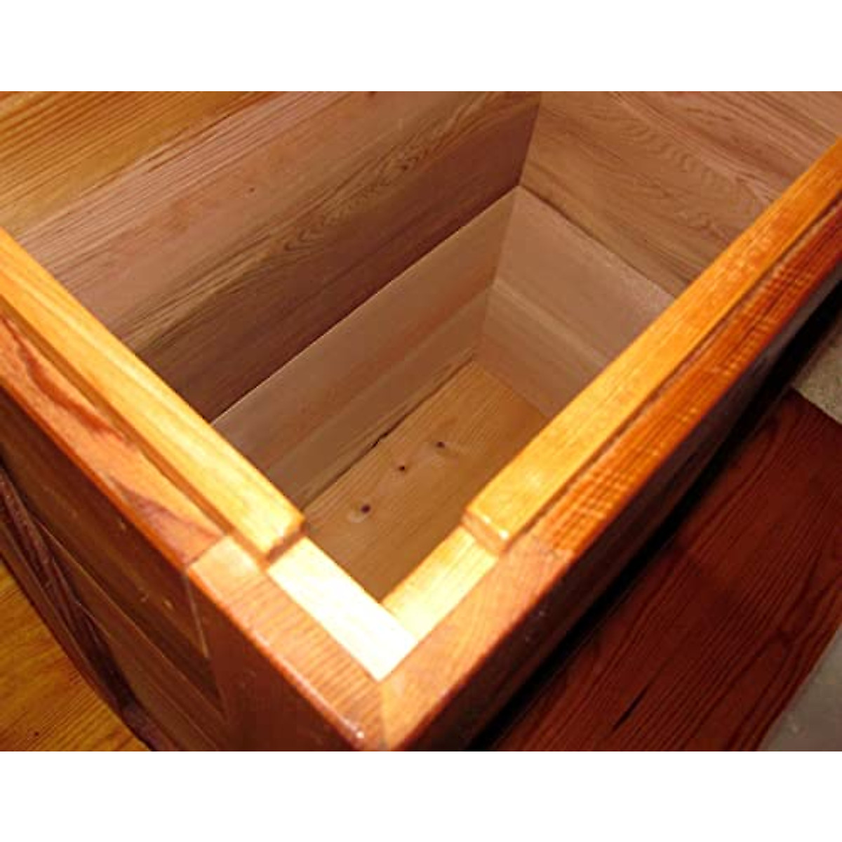 New Rustic Moose Wood Kitchen Trash Bin Garbage Can 33 Gal Cabin Western Decor New Commerial Grade Heavy Duty Swing in lid Upgraded Lid Wonderful