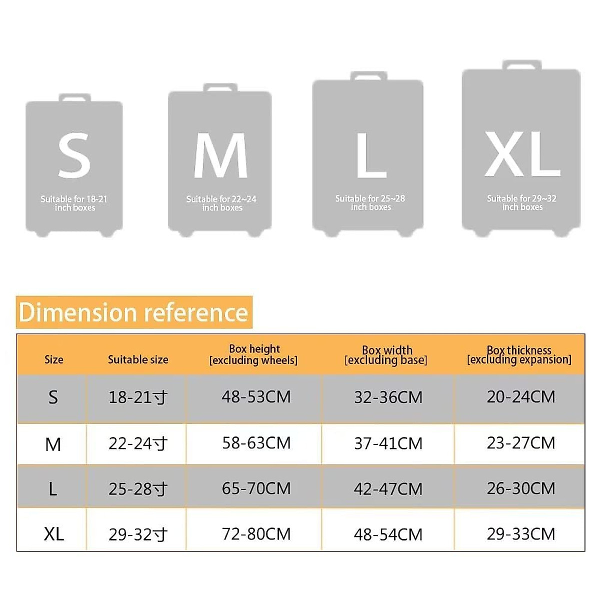 Allinterest Black Horse Print Baggage Cover Dust-proof Anti-Scratch Practical Washable Suitcase Protector Cover