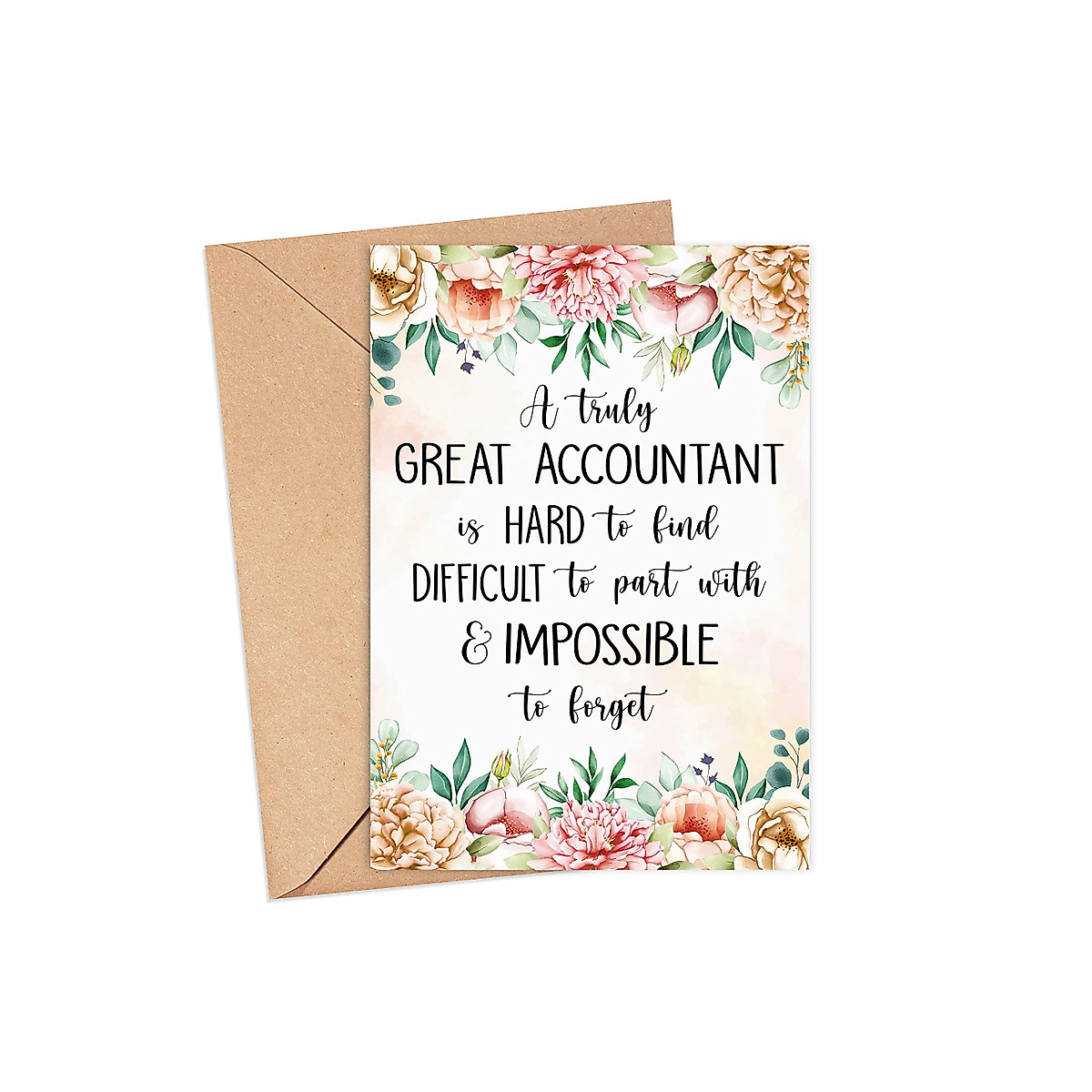 Emily gift Accountant Card - Accountant Leaving Card - A Truly Great Accountant Is Hard To Find - Farewell Card - Appreciation Card - Retirement Card