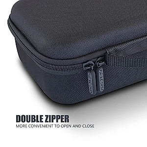 Stream Deck Carrying Case,Game Traveler Steam Deck Case, Protective Hard Portable Travel Carry Case Shell Pouch with Pockets for Accessories and Game Cases in a Recessed Space - Black