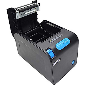 80MM POS Thermal Receipt Printer - USB Serial Ethernet Port POS Thermal Receipt Printer Compatible 80mm Thermal Paper Rolls - 250mm/sec High-Speed Printing with ESC/POS Print Commands (Black)