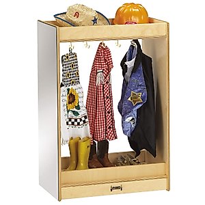 Jonti-Craft 09101JC Small Dress-Up Island - Kids Storage Organizer for Costumes or Coats