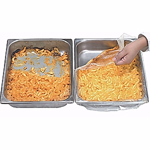 PanSaver Monolyn 1/3 Size Steam Table Pan Liner Clear Plastic - 4"-6"D 100 Per Case