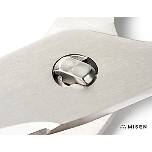 Misen Kitchen Scissors - Multipurpose Kitchen Shears - Heavy Duty Food Scissors - Dishwasher Safe Meat Scissors, Red