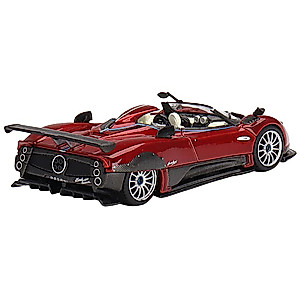 Pagani Zonda HP Barchetta Rosso Dubai Red Metallic Limited Edition to 2040 Pieces Worldwide 1/64 Diecast Model Car by True Scale Miniatures MGT00432