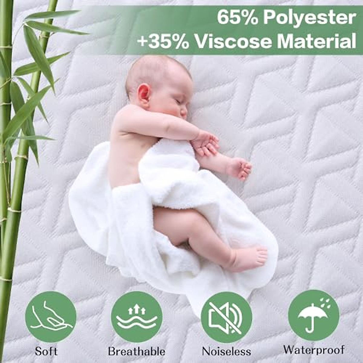 EMONIA Twin XL Size Mattress Protector 100% Waterproof Premium Breathable Cooling Ultra Soft Mattress Cover for College Dorm Room Noiseless Mattress Pad 8"-21" Deep Pocket