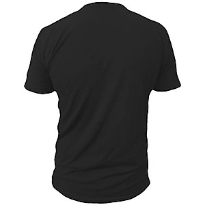 Gym Life Men's Power Up Athletic Performance Short Sleeve Workout T-Shirt, Black (LARGE)