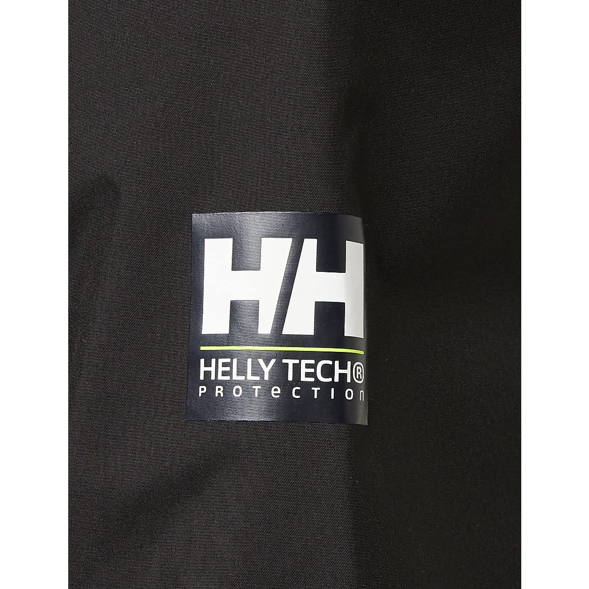 Helly Hansen Men's Crew Hooded Midlayer Fleece Lined Waterproof Raincoat Jacket, 990 Black, Large