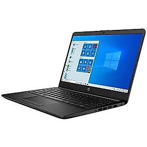 2022 HP 14 Inch Premium Laptop, AMD Athlon Silver 3050U up to 3.2 GHz(Beat i5-7200U), 8GB DDR4 RAM, 128GB SSD+500GB HDD, Bluetooth, Webcam, WiFi, Type-C, HDMI, Win 10 S, Black