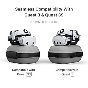 BOBOVR C3 Carrying Case,Three Versatile Modes, Desktop Stand for Tidy Workspace, Compatible with Quest 3/3S