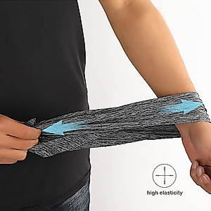 Shanghai Story Black Cooling Neck Gaiter Face Mask Bandana Face Scarf UPF50+ UV Protection Fishing Mask Ear Hanging